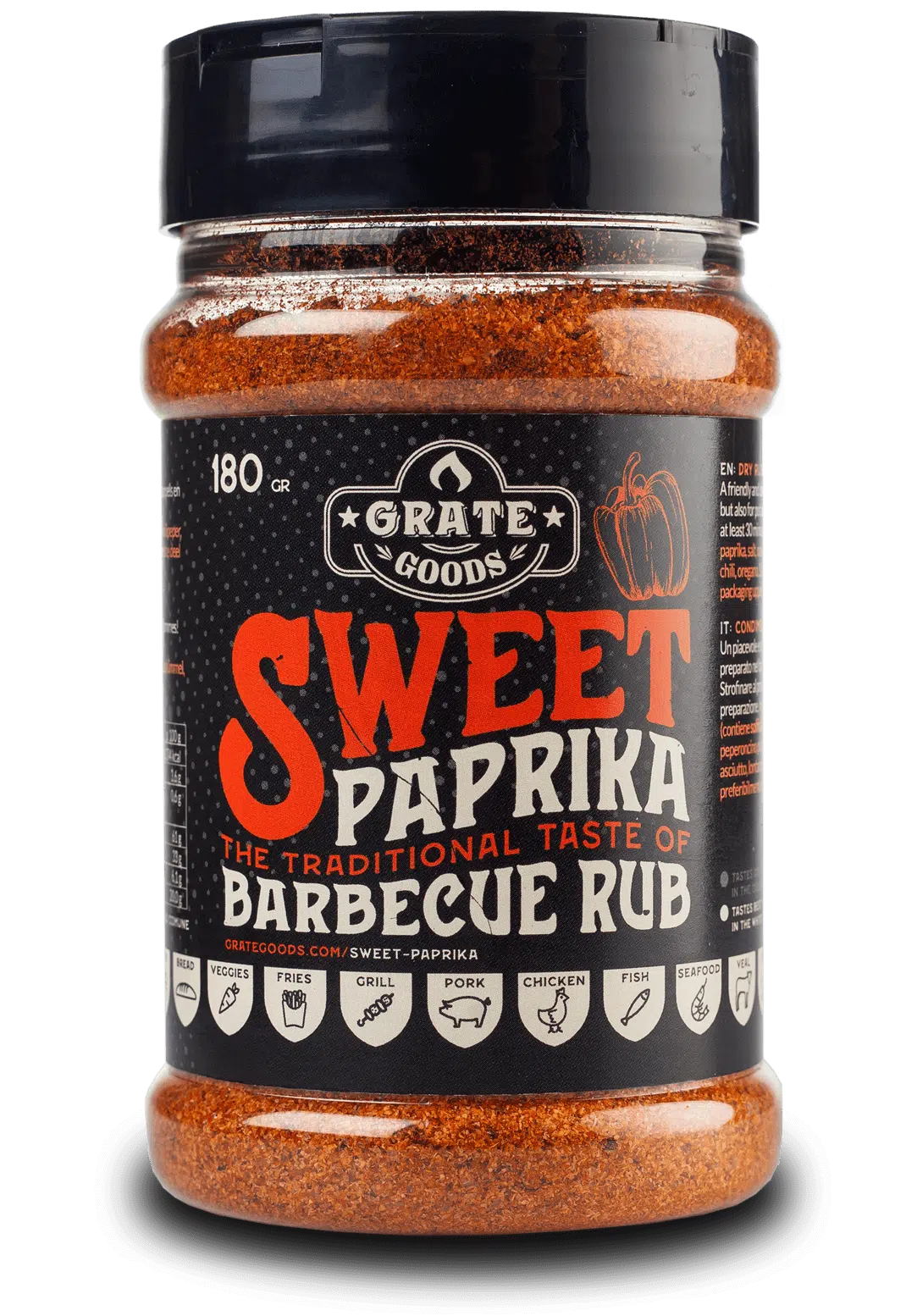Grate Goods Premium Sweet Paprika Rub - BBQ Experience Center BE